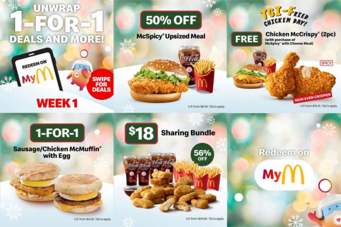 McDonald's 1-for-1 Deals & More (4 Dec 2023 - 27 Dec 2023)
