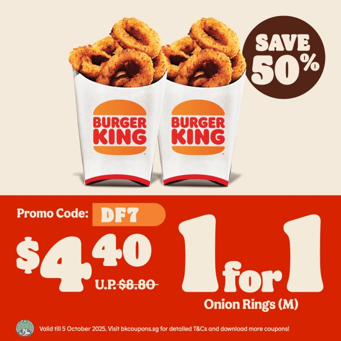 Burger King Singapore Coupons Up To 58 Off King Deals Valid Till 5