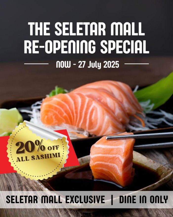 Fish Mart Sakuraya Seletar Mall Re-Opening – 20% OFF All Sashimi ...