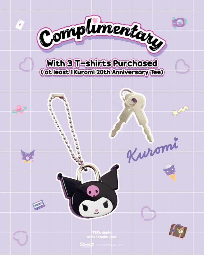 Sanrio Store FREE Kuromi Lock & Key Promotion