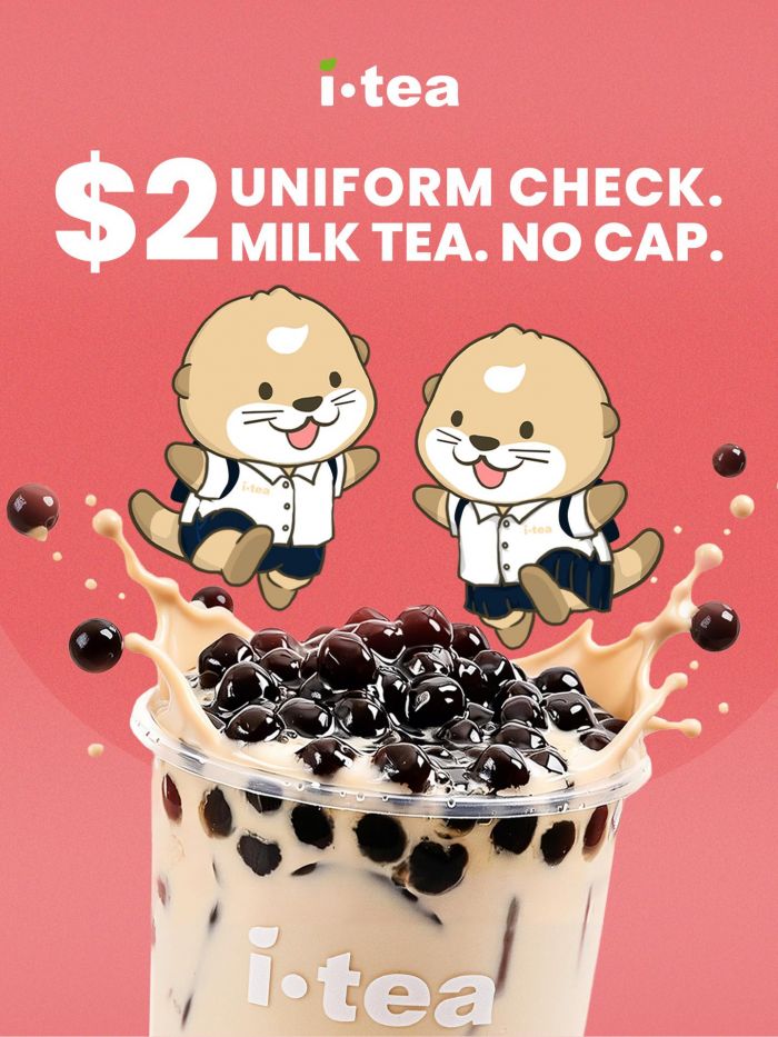 iTea Student Promo: $2 Pearl Milk Tea (School Uniform Required 5-9 Jan ...