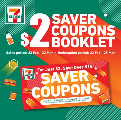 7-Eleven $2 Saver Coupons Booklet Promotion (23 Feb 2022 - 29 Mar 2022)