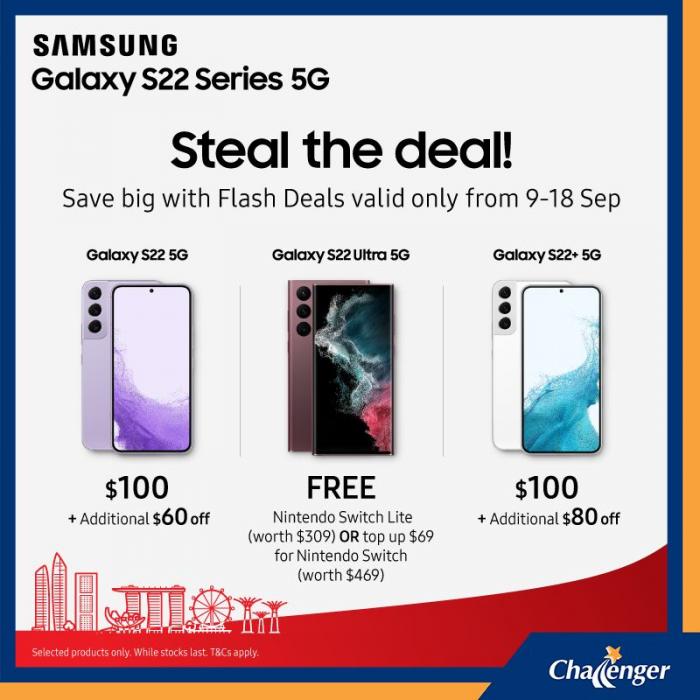 Challenger Samsung Galaxy S22 Series 5G Promotion (9 Sep 2022 - 18 Sep ...