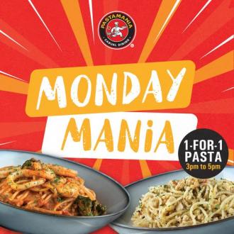 PastaMania Monday 1-For-1 Pasta Promotion (valid until 31 October 2022)