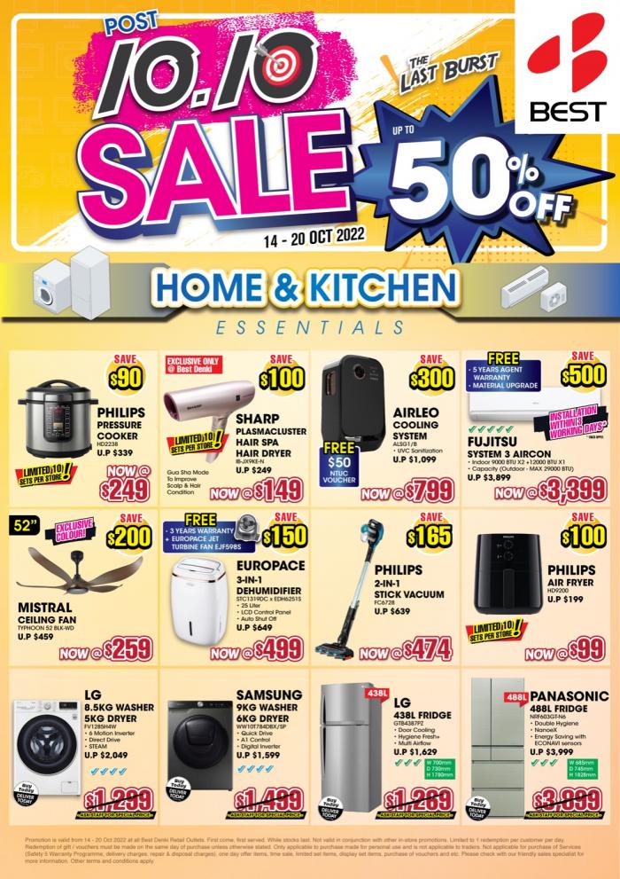 BEST Denki Post 10.10 Sale Up To 50% OFF (14 Oct 2022 - 20 Oct 2022)